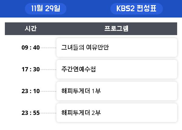 목요일 예능/오락 편성표 , 재방송정보 모음... "수미네 반찬" 시청률은?!!